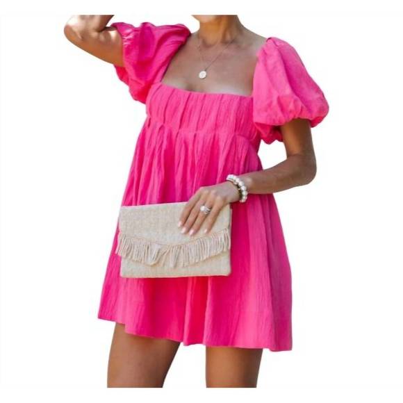 Lavender J | Dresses | New Lavender J Margo Babydoll Mini Dress In ...